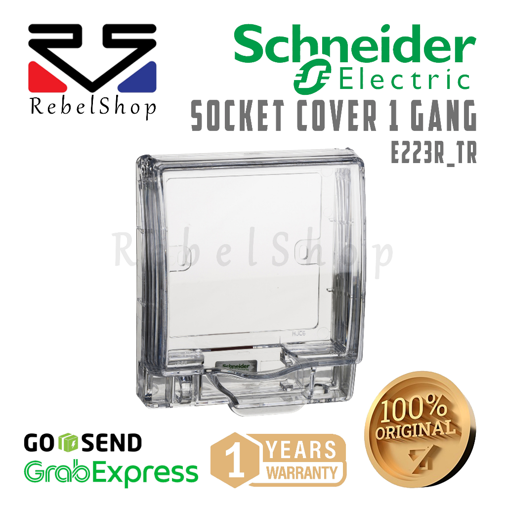 Schneider Cover Socket Kavacha Weatherproof IP55 Transparent - E223R_TR | Shopee Malaysia