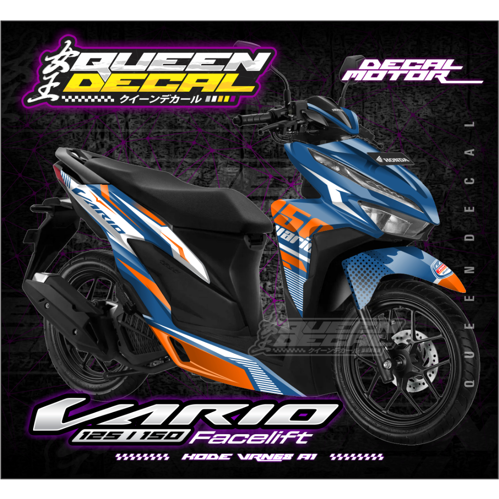 New STICKER DECAL CUSTOM FULLBODY VARIO NEW 150 - CUSTOM RACING DESIGN ...