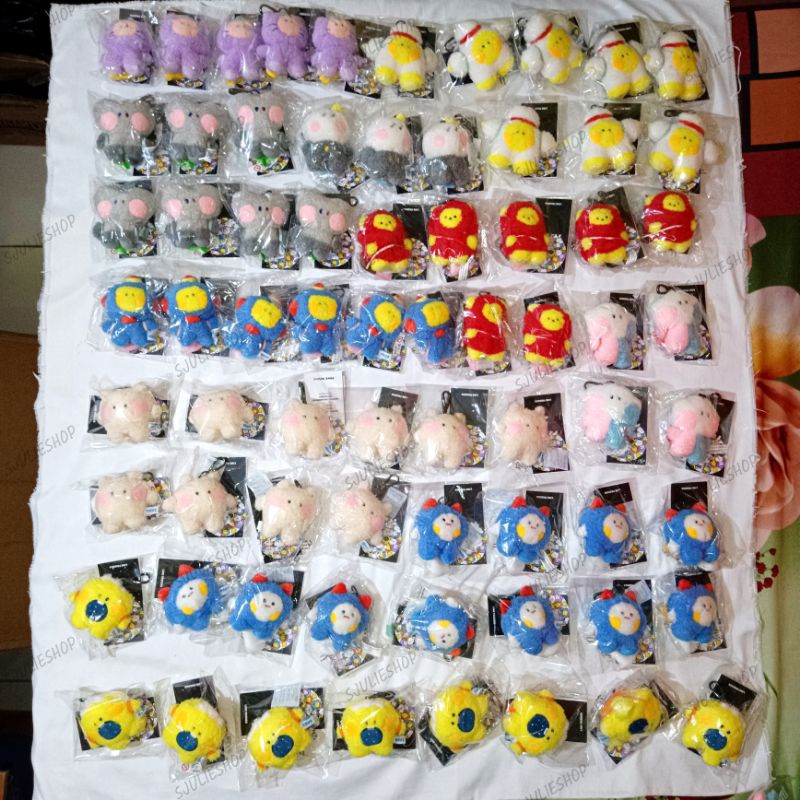 Truz TREASURE OFFICIAL LINE FRIENDS STANDING MININI BAGCHARM MINI PLUSH KEYRING BC KR CAHOL ...