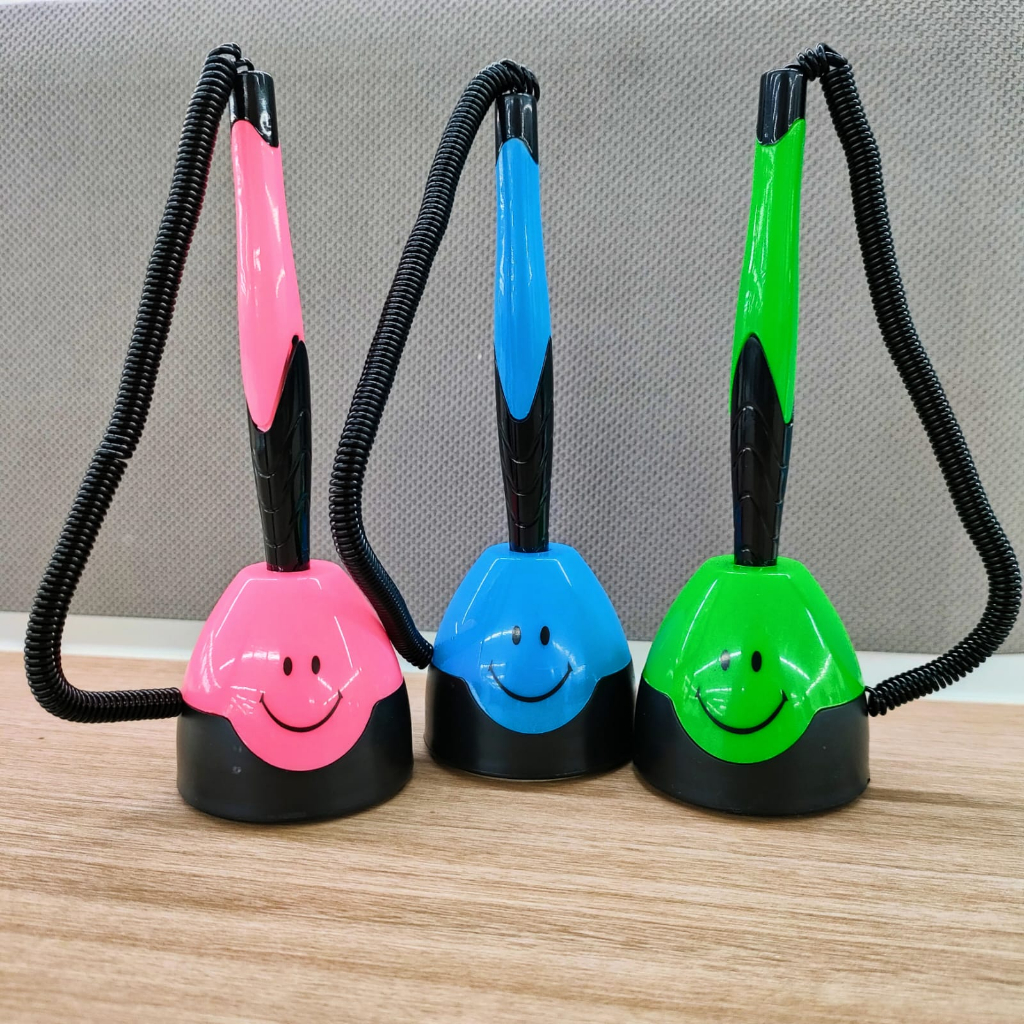 Desk Pen Smile Pen Stand Stationery Stick-On Unit Pen and Stand ...