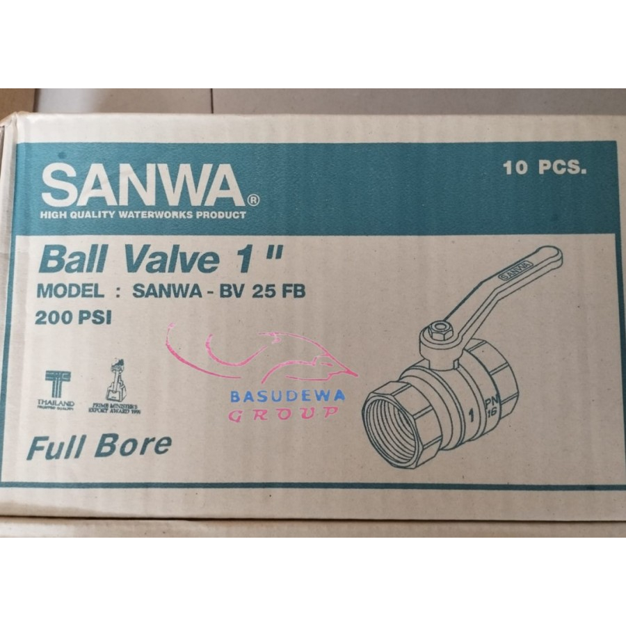 Sanwa BALL VALVE 1" FULL BORE BV 25 FB / BALL VALVE 1 INCH SANWA | Shopee Malaysia