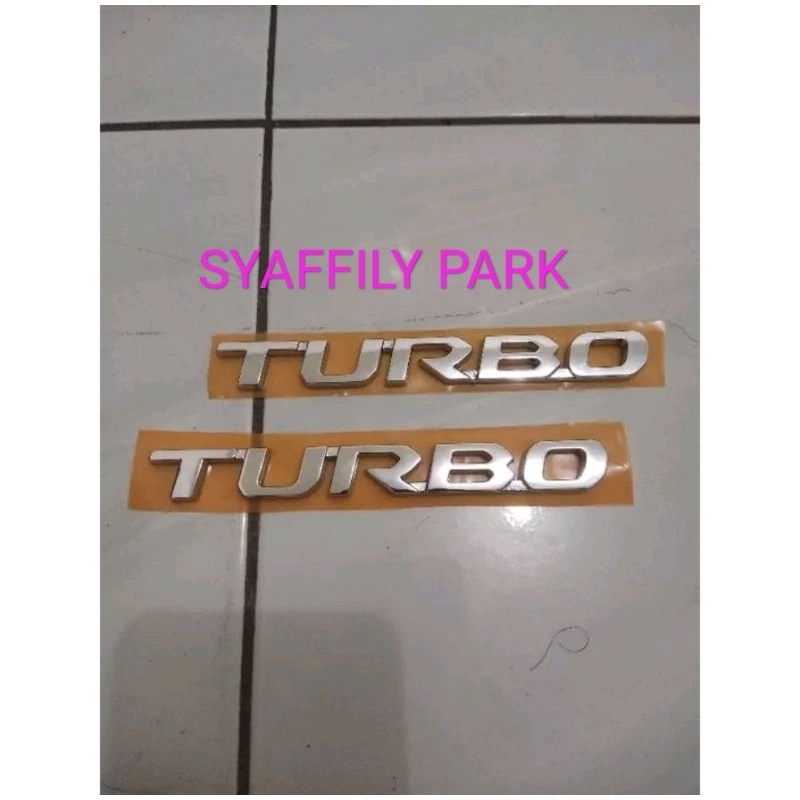 Original turbo chrome writing emblem | Shopee Malaysia