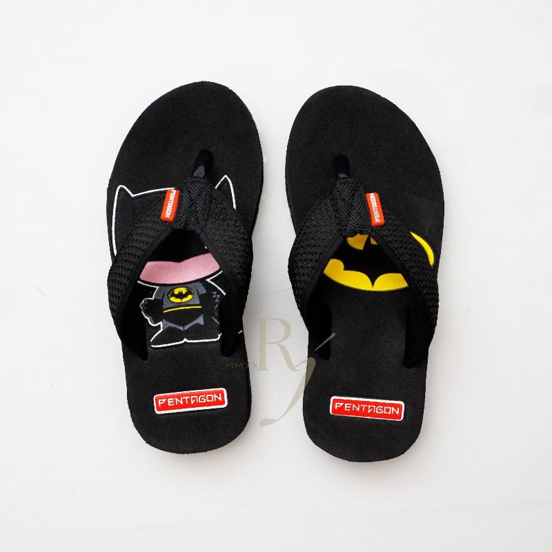 Pentagon [BATMAN] Superhero Sandals/ Cartoon Boys Flip Flops/ Boys Flip ...