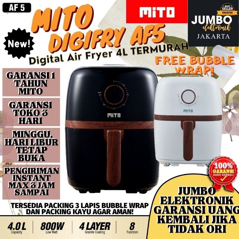[NEW Ready] Af5 Digital Air Fryer Mito Af5 Digifry 4 Liter Digifryer ...
