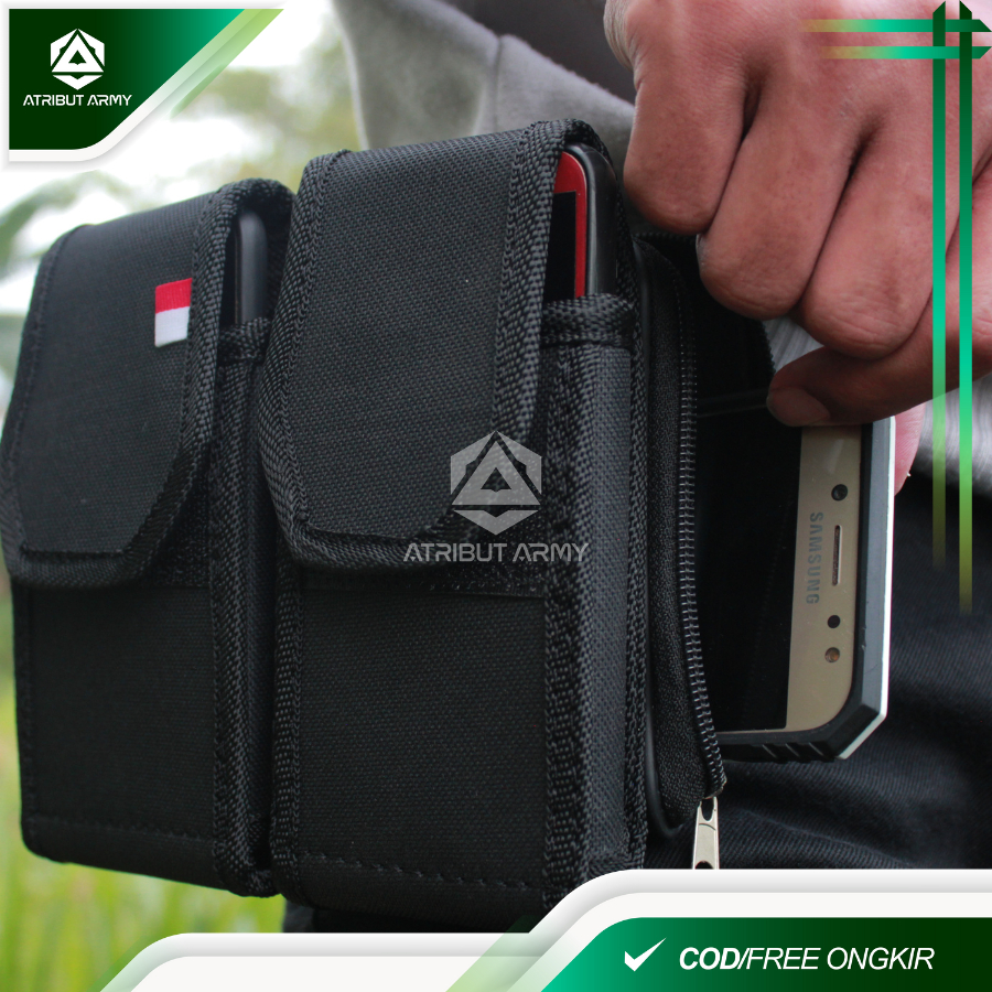 HP Canvas Waist Cell Phone Cover Case Men's Cellphone Wallet Bag Pouch ...