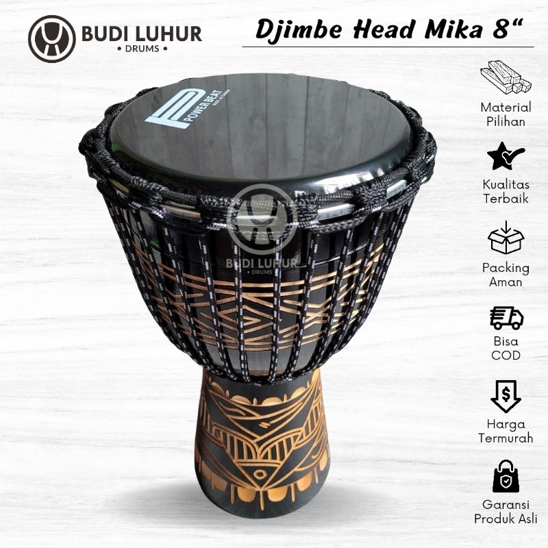 Jimbe Drum Drum Jumbo Size 60cm Diameter 12 inch 30cm Djimbe Carved ...