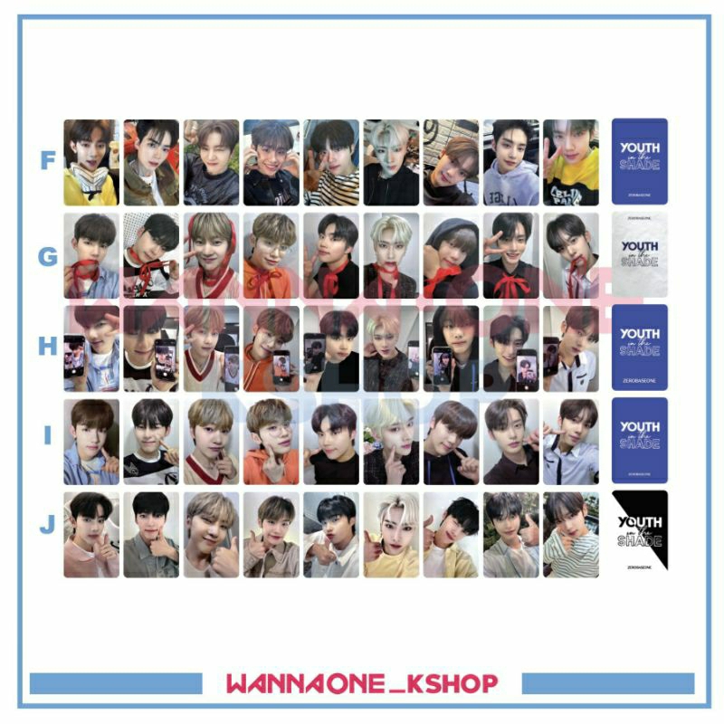 Photocard ZB1 Youth in the Shade POB zerobaseone Album | Shopee Malaysia
