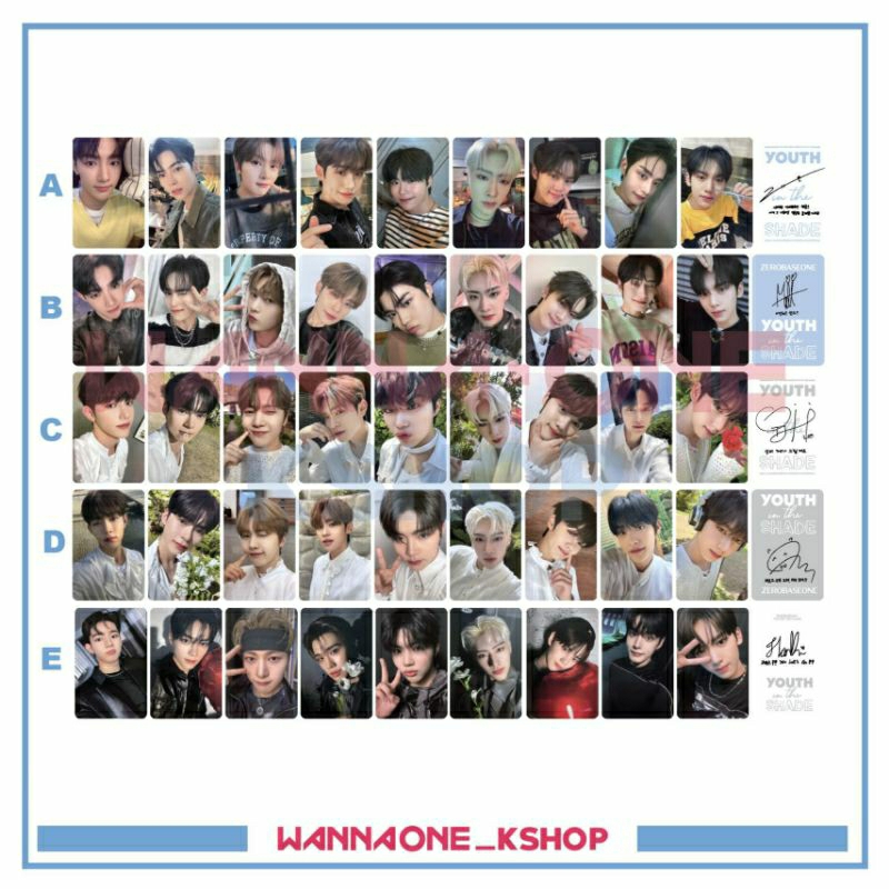 Photocard ZB1 Youth in the Shade Album zerobaseone | Shopee Malaysia