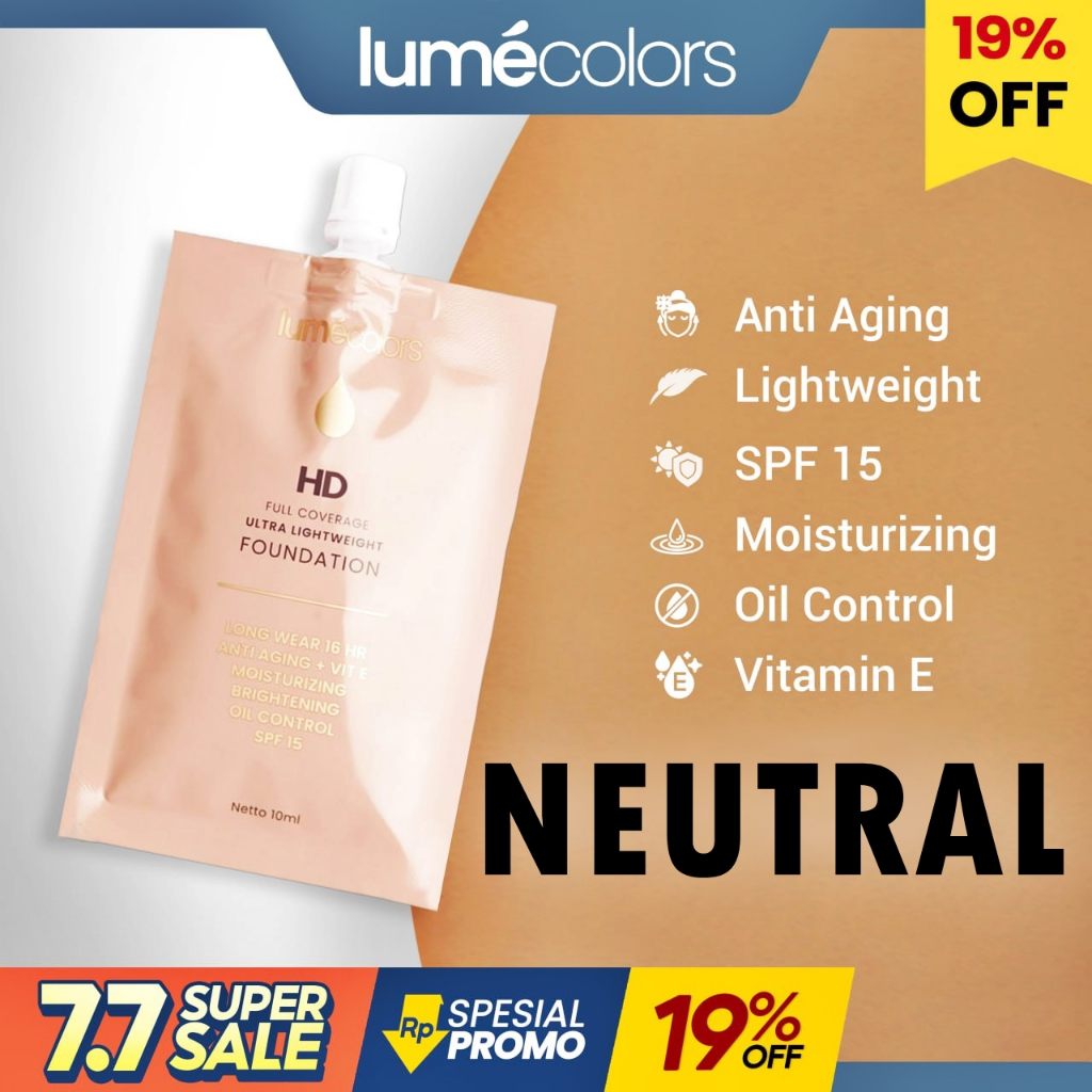 Lumecolors HD Full High Coverage Ultra Lightweight Foundation Sachet ...