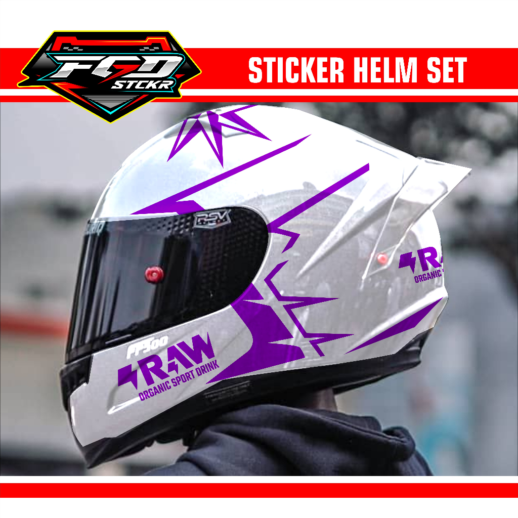 Helmet Sticker - CUTTING RAW Sticker SET For Helmet Sticker Helmet ...