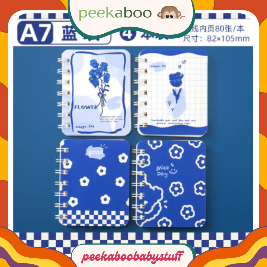 Mini RING NOTEBOOK Cartoon MOTIF SPIRAL MEMO NOTEBOOK Cute Character ...