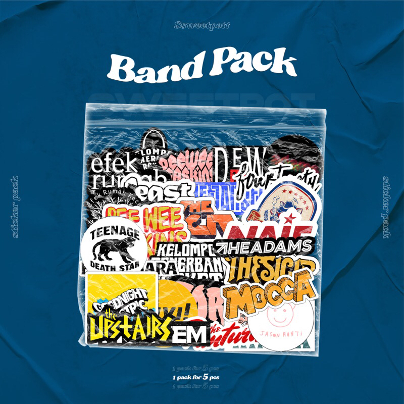 Sticker PACK [INDONESIAN BAND EDITION]/STICKER AESTHETIC/STICKER RANDOM ...