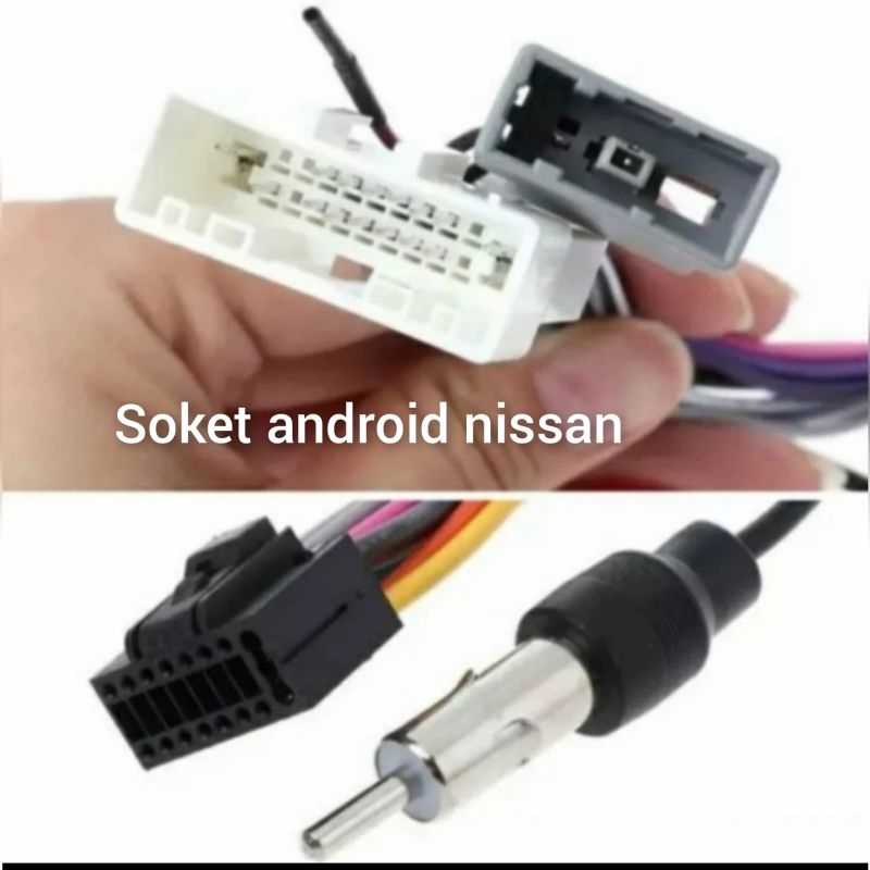 Android plug n play head unit socket cable for nissan cars | Shopee ...