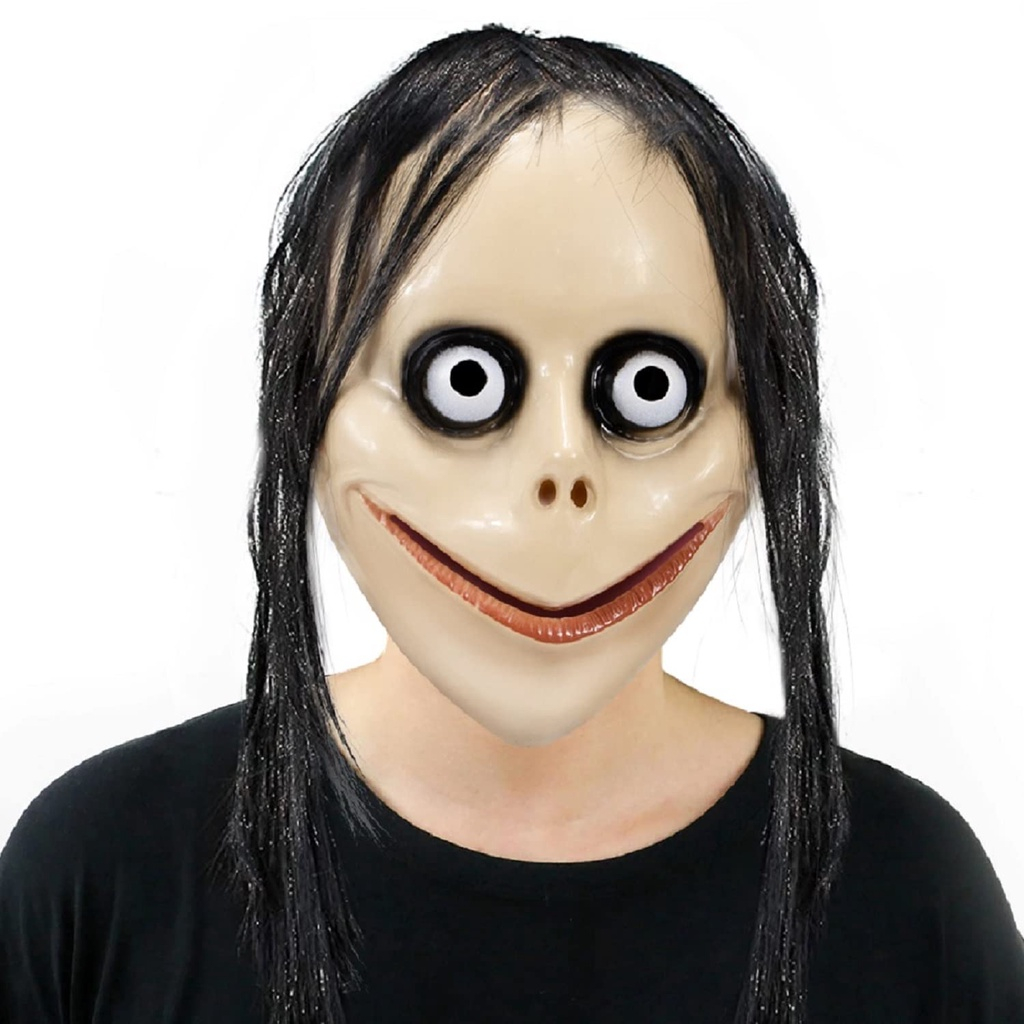 Momo Ghost Mask Halloween Horror Haunted House Prank Cosplay Scary Mask ...