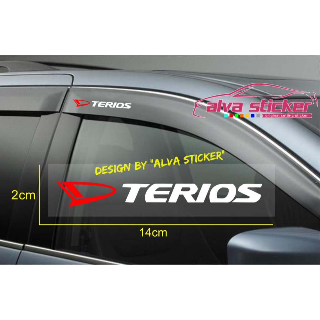 Terios cutting stickers daihatsu terios old/new car stickers 2 terios ...