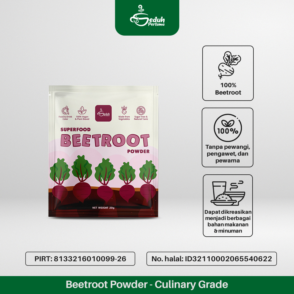 MERAH Beetroot Superfood Powder - Food Grade Red Beetroot Fruit Powder ...
