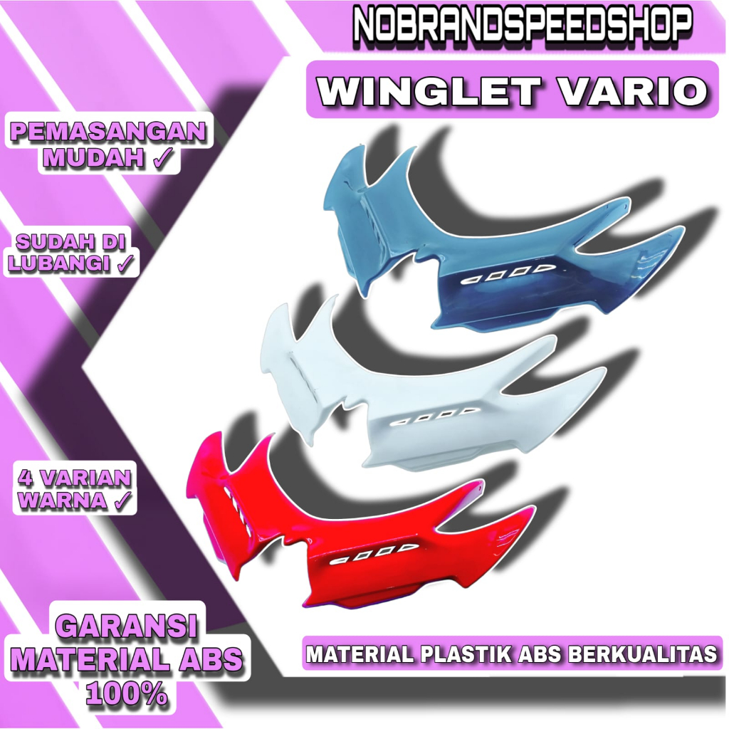 Winglet VARIO ABS Plastic WINGLET VARIO 125 WINGLET VARIO 125 WINGLET ...