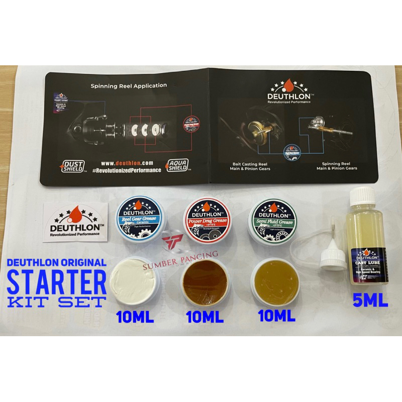 Deuthlon Original Starter Kit Set/grease/oil Premium Good | Shopee Malaysia