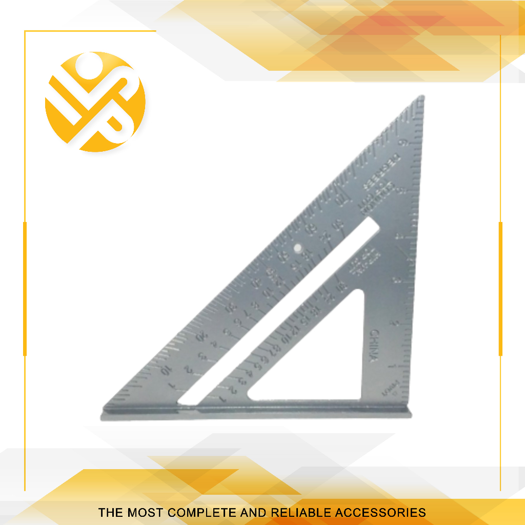 SIKU 7 Inch Triangle Craftsman Elbow / Triangle Ruler / Square Speed ...