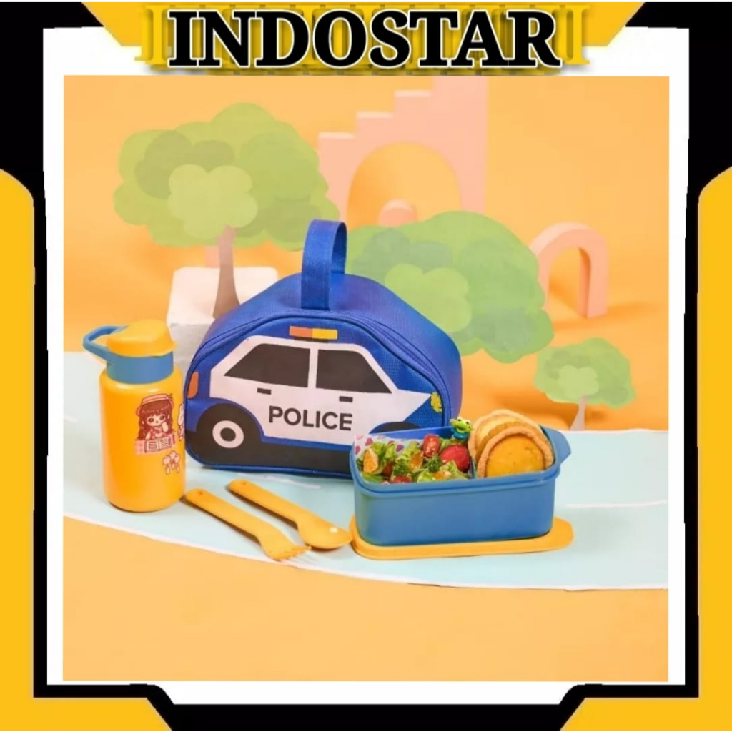 IDS Police Car Series Children's Lunch Bag / Lunch Box Set, Free ...