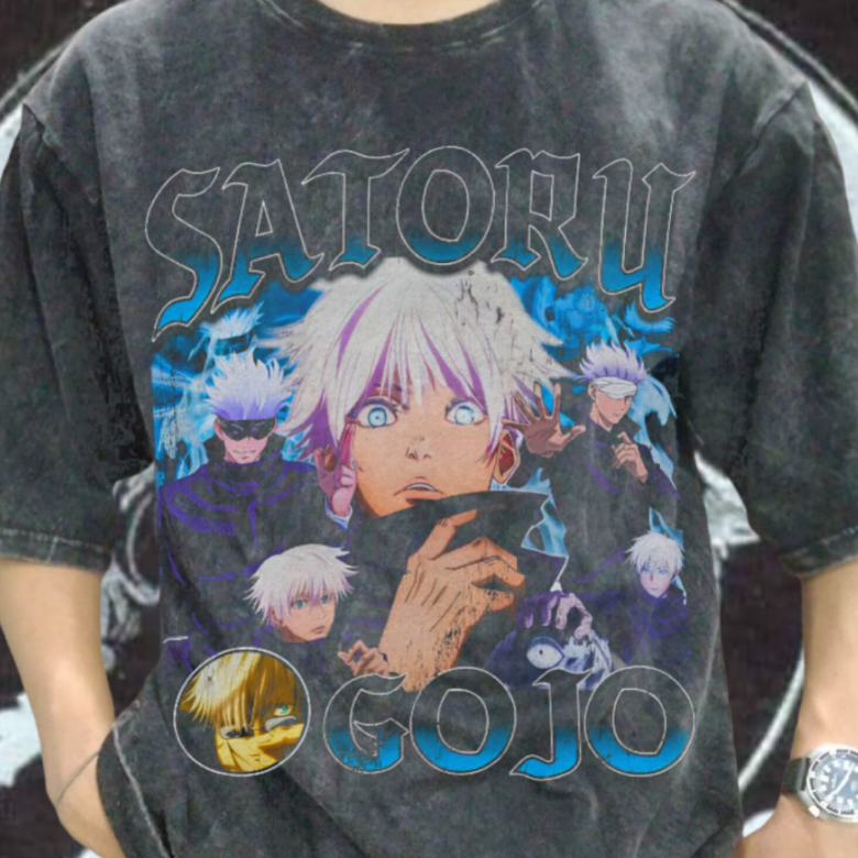 Jujutsu Kaisen Satoru Gojo Anime T-shirt, Satoru Gojo Anime Vintage ...