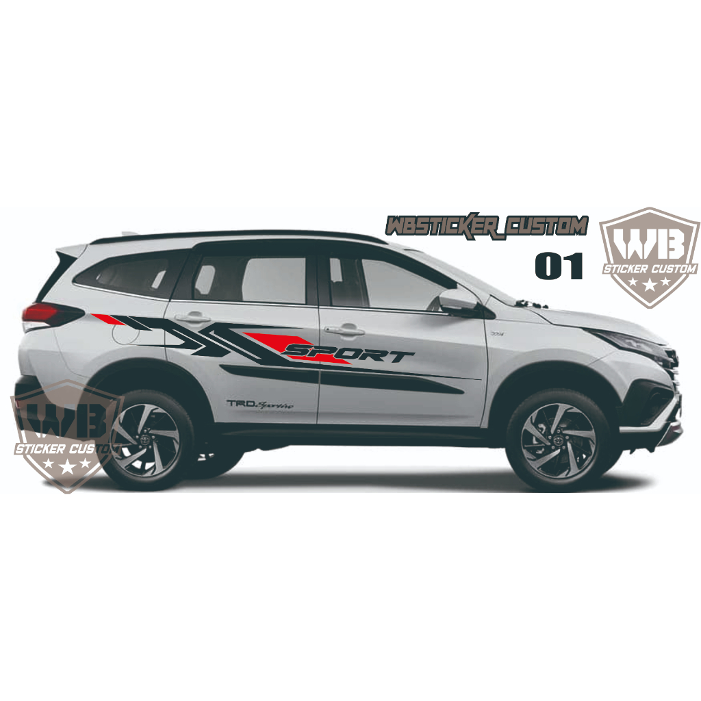 [Already 2-sided] Car body sticker new rush cutting sticker rush ...