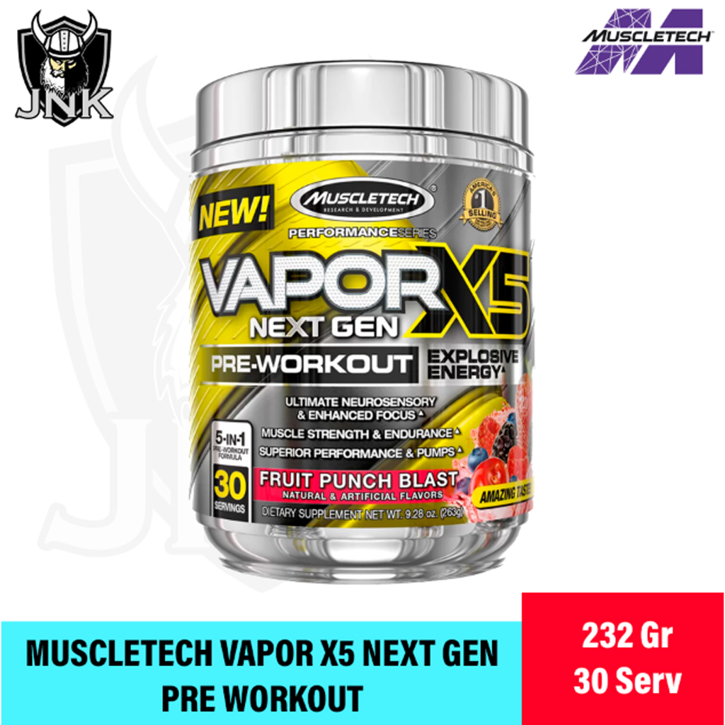 Muscletech VaporX5 Next Gen 30 Serv Preworkout | Pwo Power Endurance ...