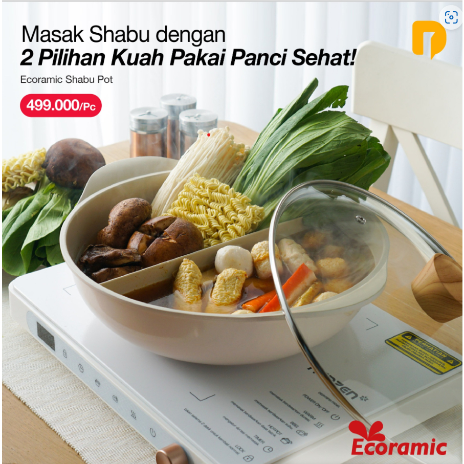 Ecoramic Shabu Pot Set of 2 | Shopee Malaysia