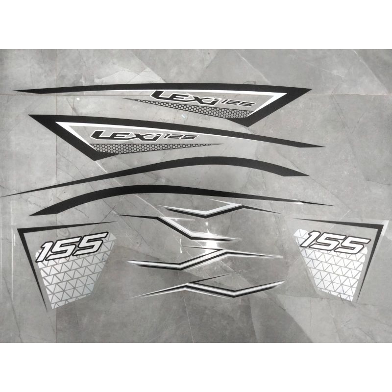Striping STICKER LEXI 125 TRANSPARENT CUSTOM VARIATIONS | Shopee Malaysia