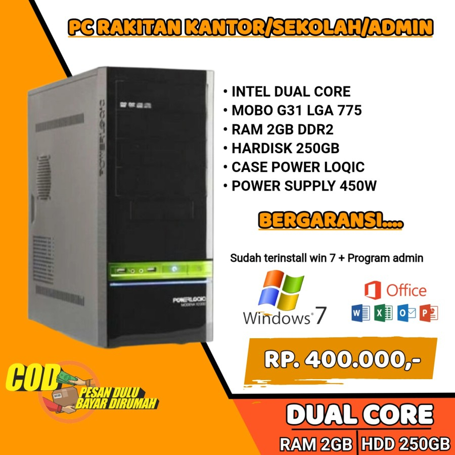Pc CPU Dual Core Computer Ready To Use | Shopee Malaysia