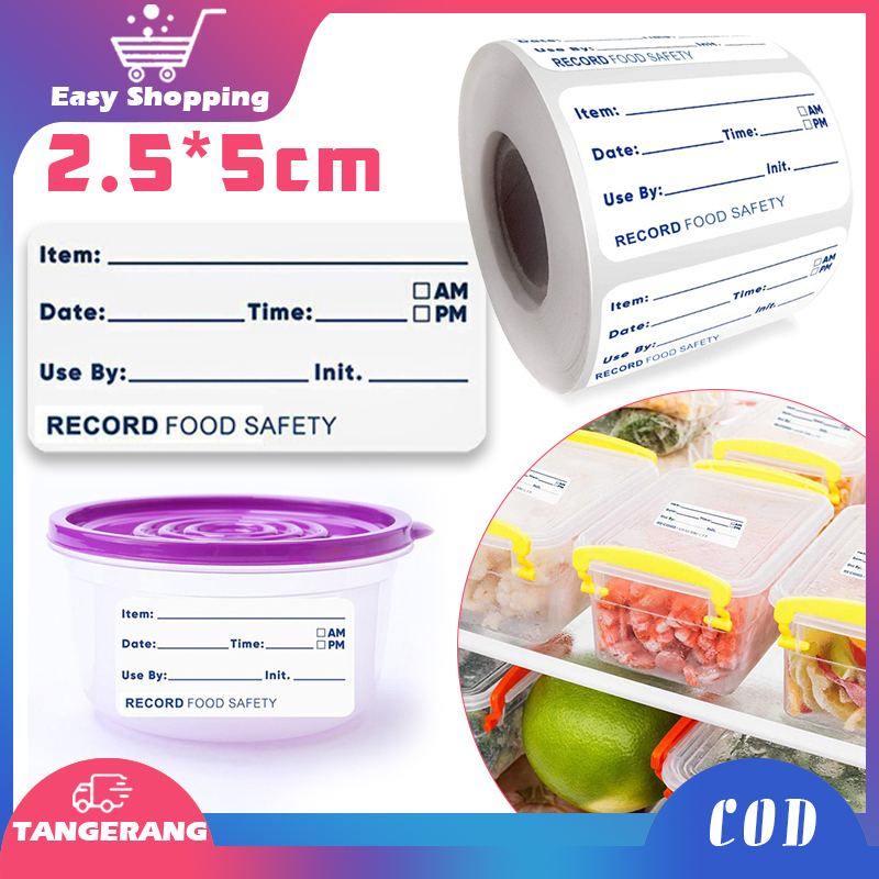 500pcs Food Labels Waterproof Stickers Expiration Date Labels Food ...