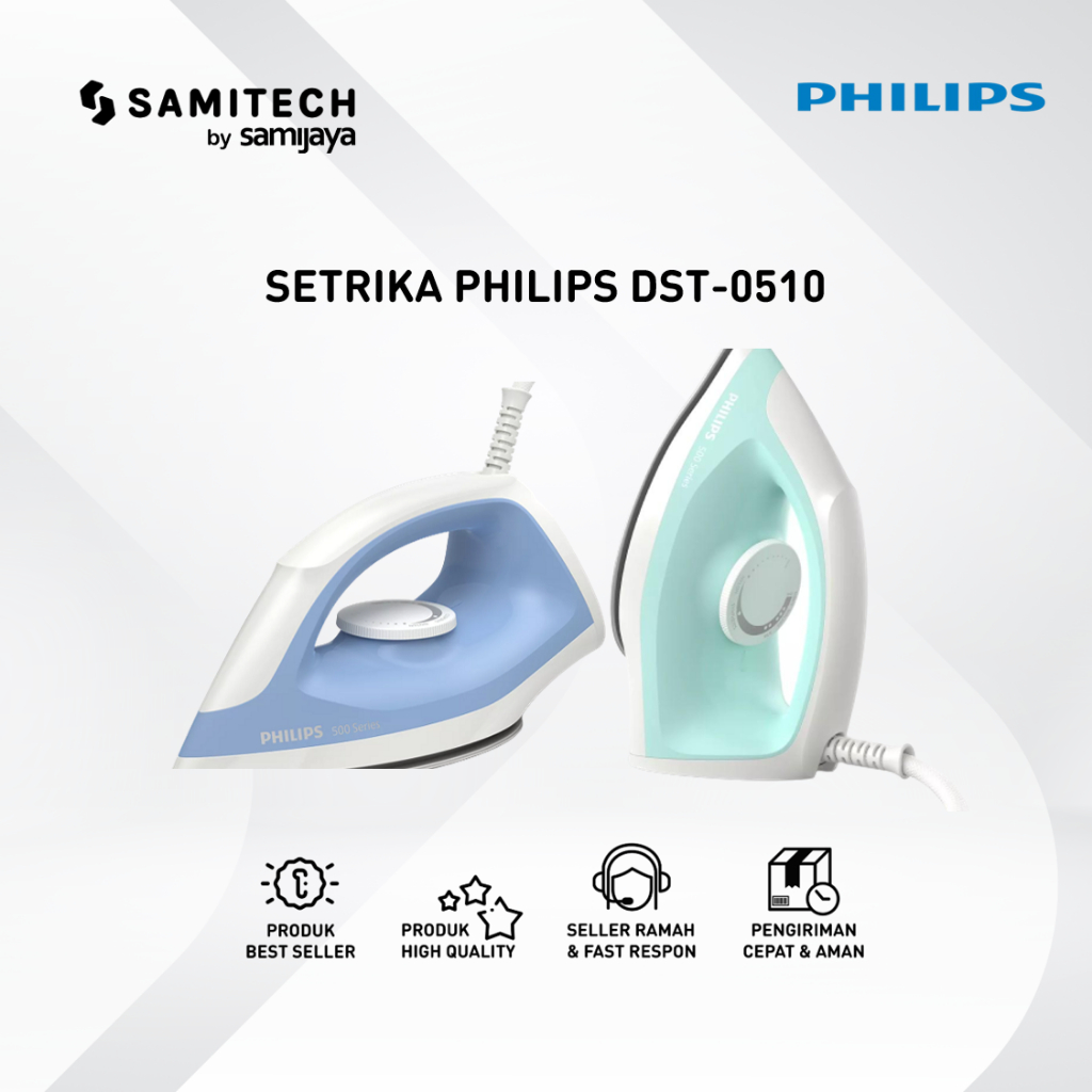 Philips DRY ION DST-0510 / DST 0510 ANTI-STICK IRON OFFICIAL GUARANTEE ...