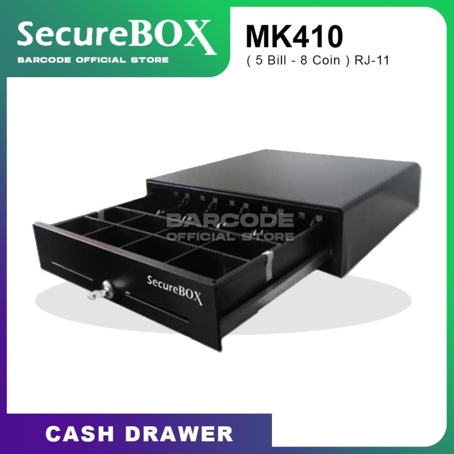 SECUREBOX MK410 Cash Drawer Cashier's Money Drawer With RJ11 Black Black | Shopee Malaysia