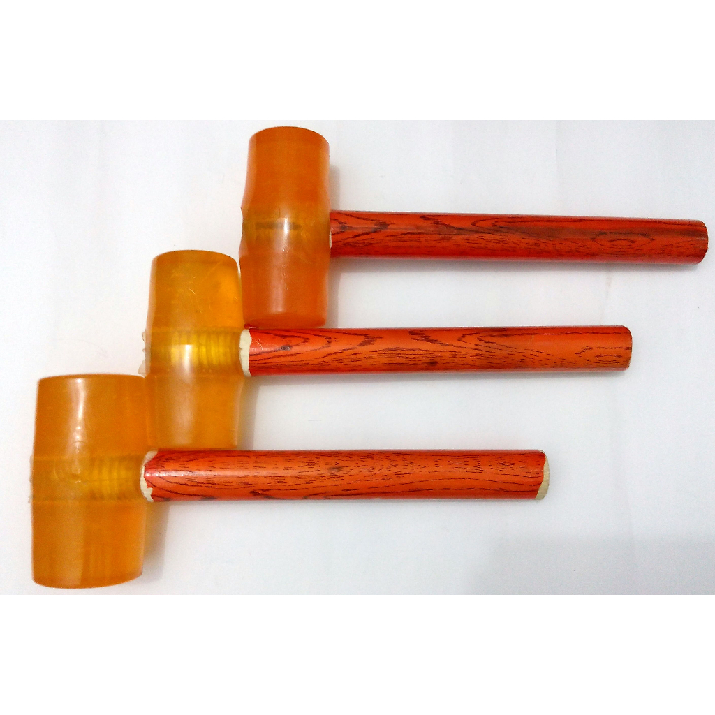 KAYU Fit RUBBER HAMMER / GAGAN FIBER WOOD HANDLE RUBBER MILL / CARRIER ...