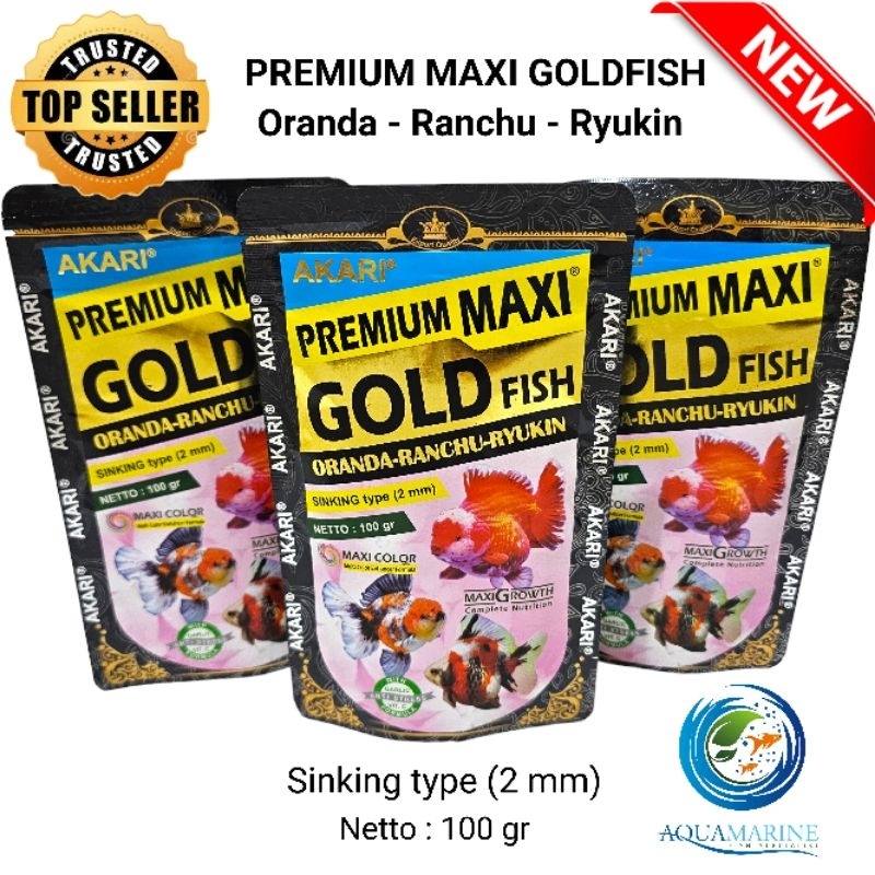 Akari PREMIUM MAXI GOLDFISH Oranda Ranchu Ryukin GOLDFISH Pellets ...