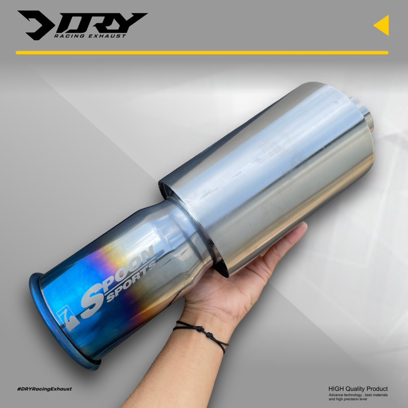 Spoon Sports Blue Stainless Car Racing Exhaust | Shopee Malaysia