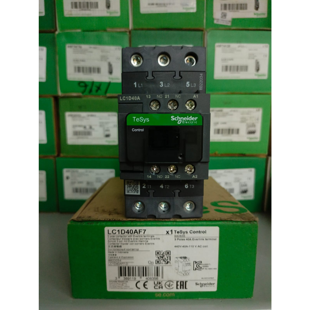 Contactor / Contactor Schneider LC1D40M7 LC1D40AM7 LC1D40AM7C 220V 3P ...