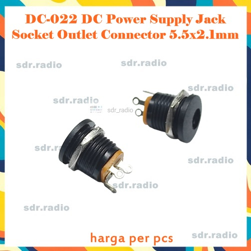 Socket DC-022 DC Power Supply Jack Socket Outlet Connector 5.5x2.1mm | Shopee Malaysia