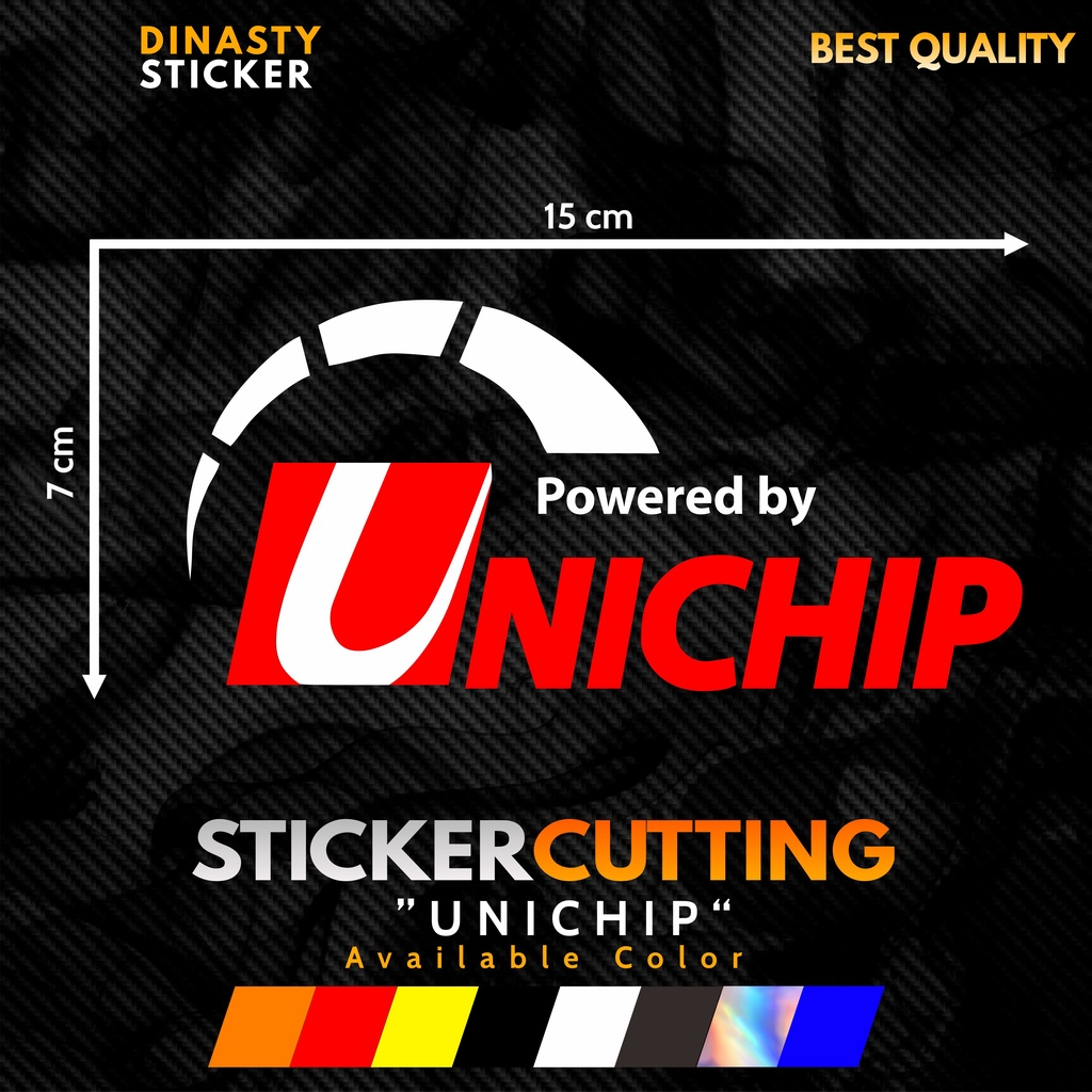 1532 STICKER VIRAL CAR CUTTING STICKER UNICHIP DASTEK RACING SPEED RACE ...
