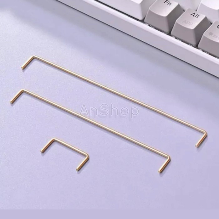 Wire stabilizer Gold plated mechanical keyboard stabilizer | Shopee ...