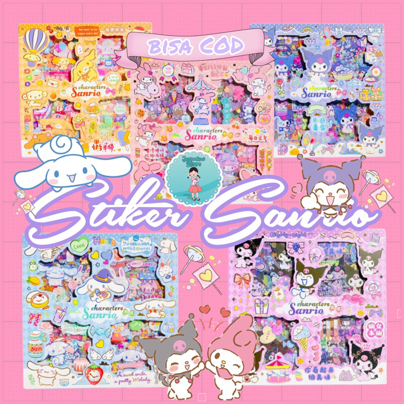 Sanrio Sticker box Contains 32 Sheets/Sanrio Sticker Package 32 Sheets ...