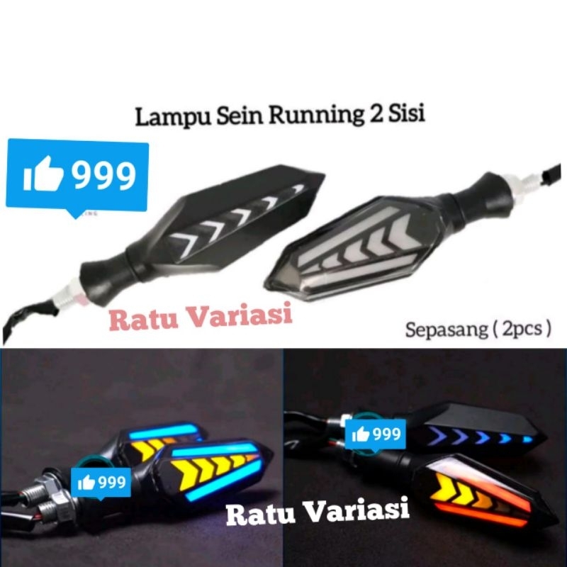 Sen Light Arrow Turn Signal Arrow Romance Running 2-sided Universal ...