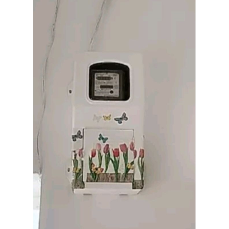 MESIN Old school postpaid machine electricity meter box decoration ...