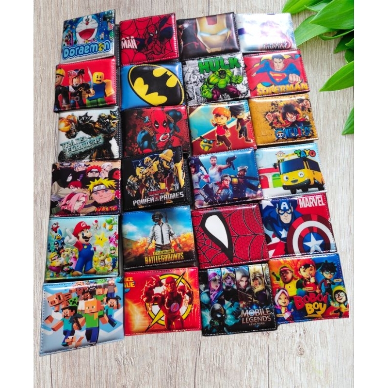Superhero Character Boys Wallet Children's Walletsuperhero Wallet ...
