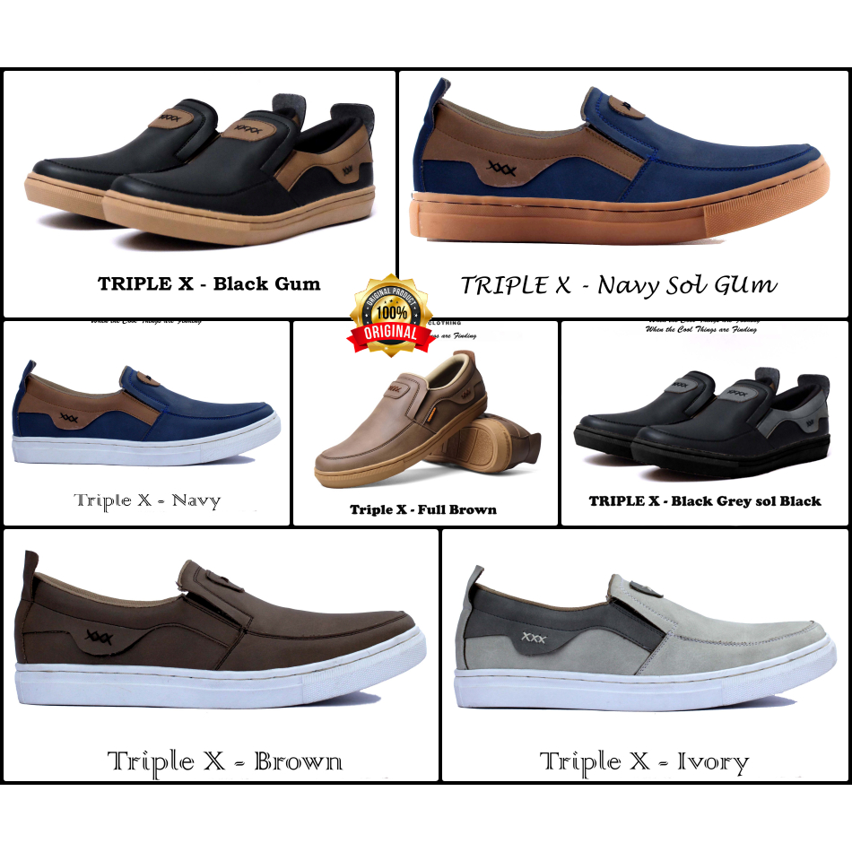 Jumbo CASUAL SLIP ON BIG SIZE 44 45 46 47 48 49 50 HUMMER TRIPLE X SLOP ...
