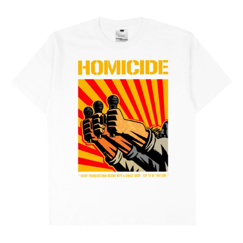 Homicide - Every thunderstrome Begins with a single Drop / Tshirt New ...