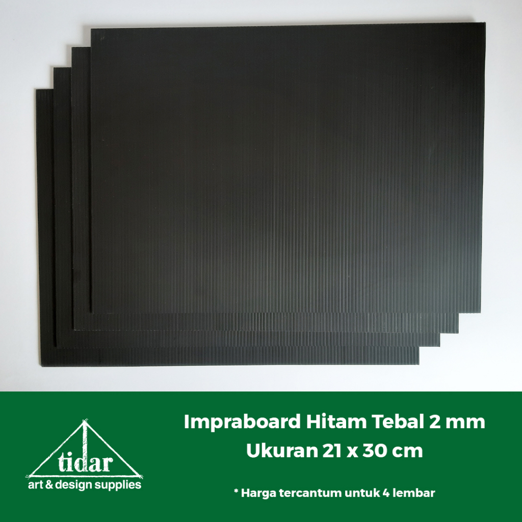 Impraboard Black 2 mm 21 x 30 CM -Infraboard -Corrugated Plastic Board | Shopee Malaysia