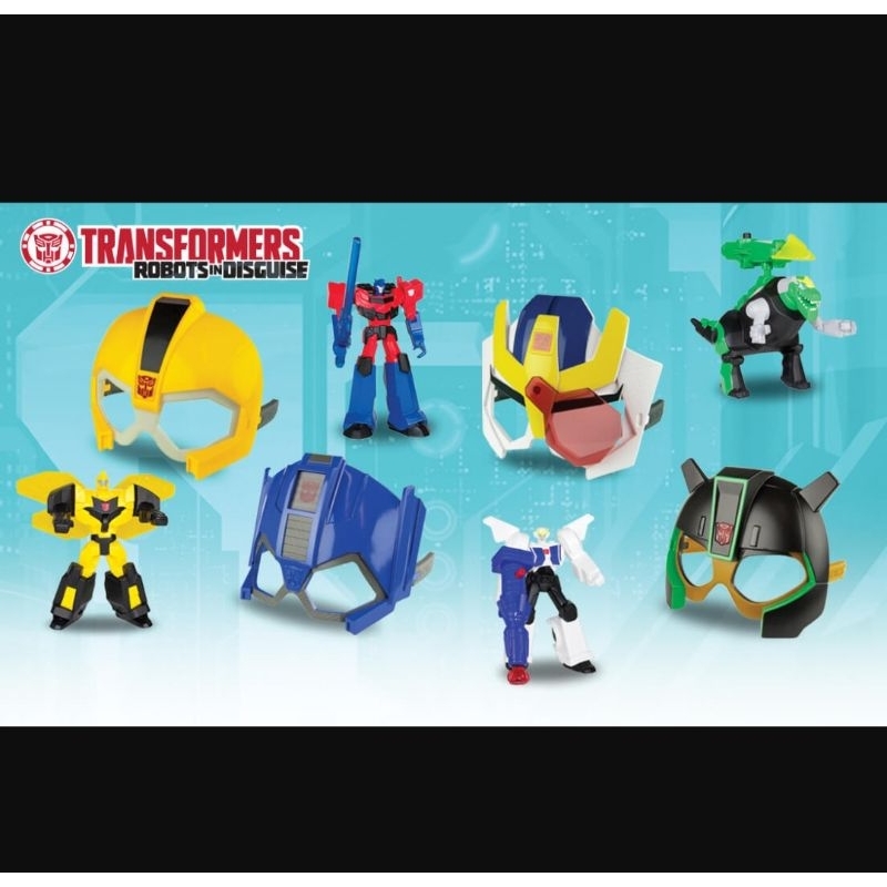 (NEW/SEALED) Happy MEAL TRANSFORMERS ROBOTS IN DISGUISE MASK MCD ...