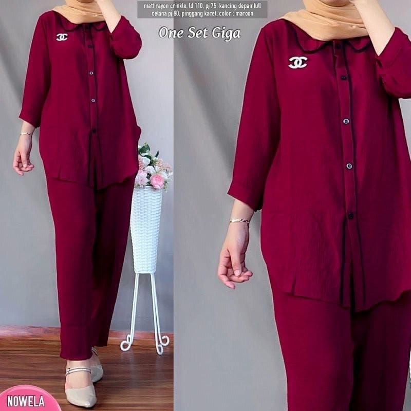 KEMEJA Latest model giga suits // women's shirt suits list // women's ...