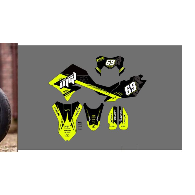 Sticker decal klx dtx d tracker new 150 custom hologram | Shopee Malaysia